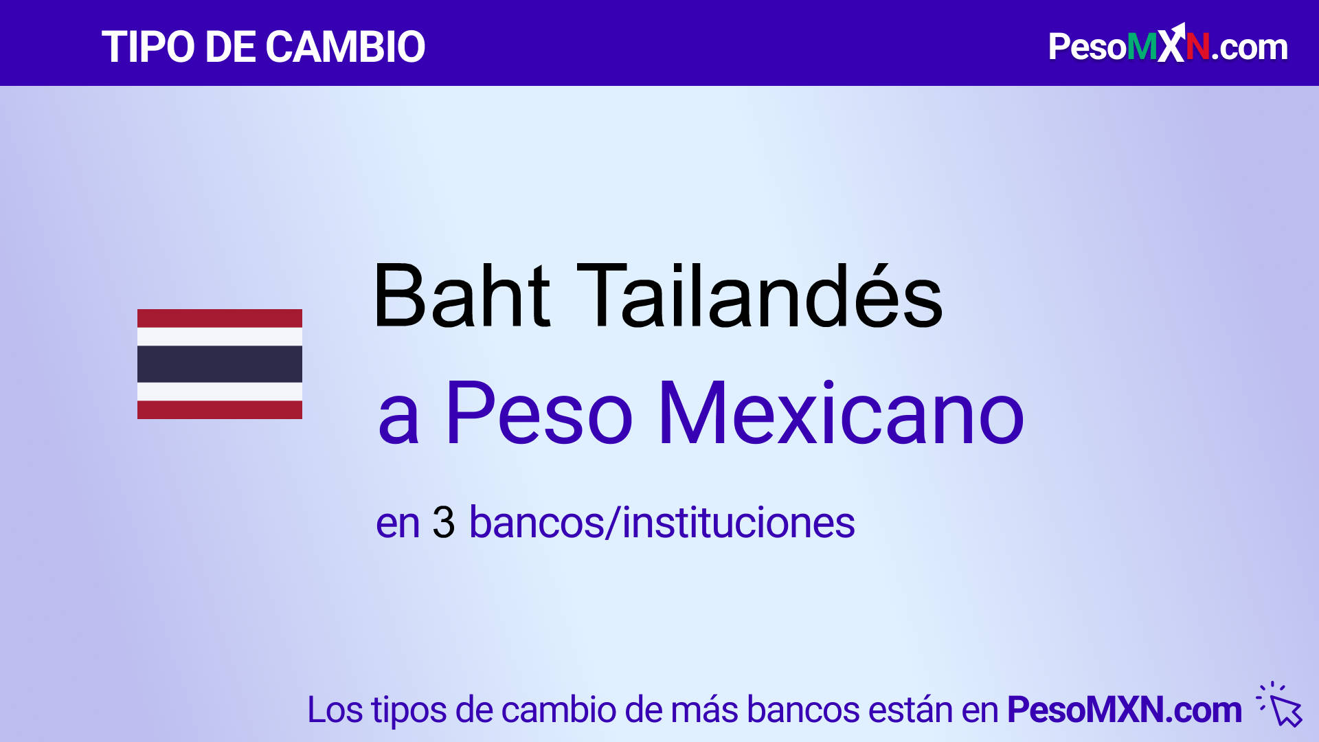 Precio del Baht Tailandés hoy en México